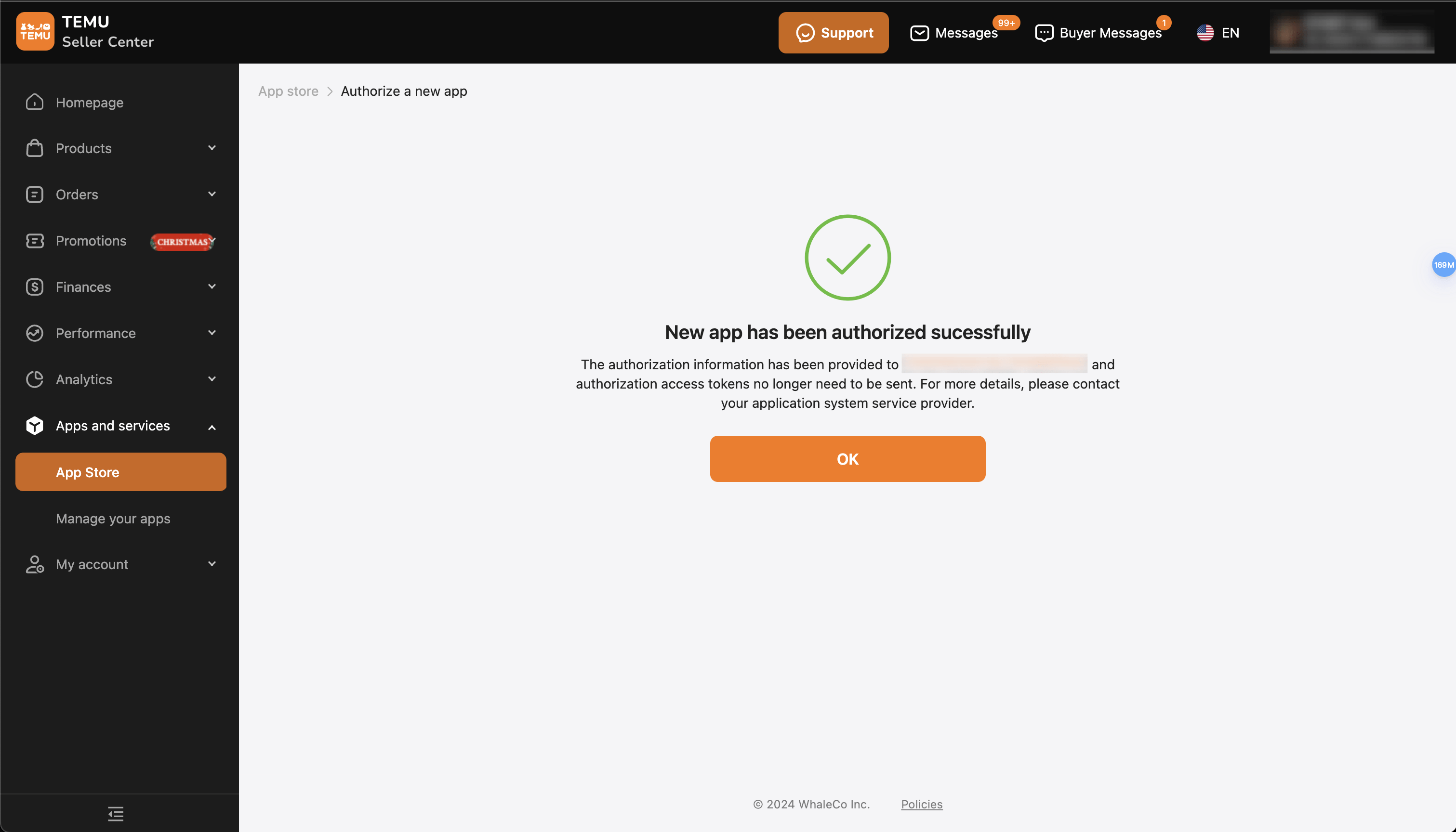 After successful authorization, the authorized permissions and ...